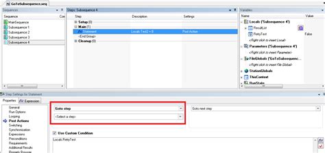 Solved Jump To Subsequence Within Main Sequence Using Post Action Ni