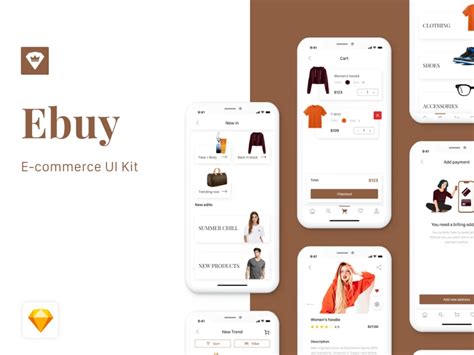 Ebuy Free ECommerce UI Kit For Sketch Uistore Design