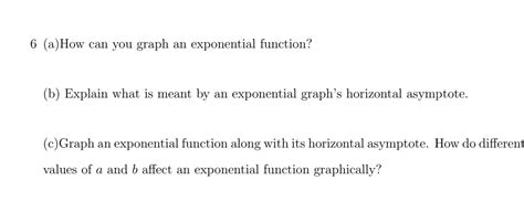 6 A How Can You Graph An Exponential Function B