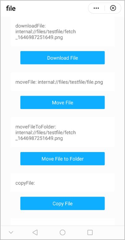 File Storage Files And Data Api Quick App Huawei Developers