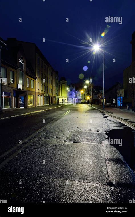 Street Lights At Night Rain
