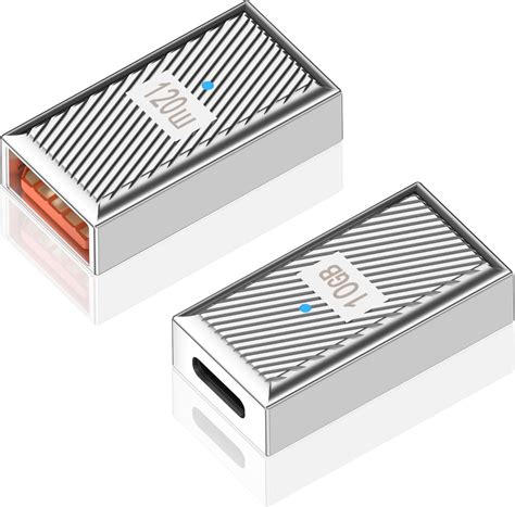 Amazon Com Duttek USBC Female To USB A Female Adapter 10Gbps 120W USB C To USB A Adapter