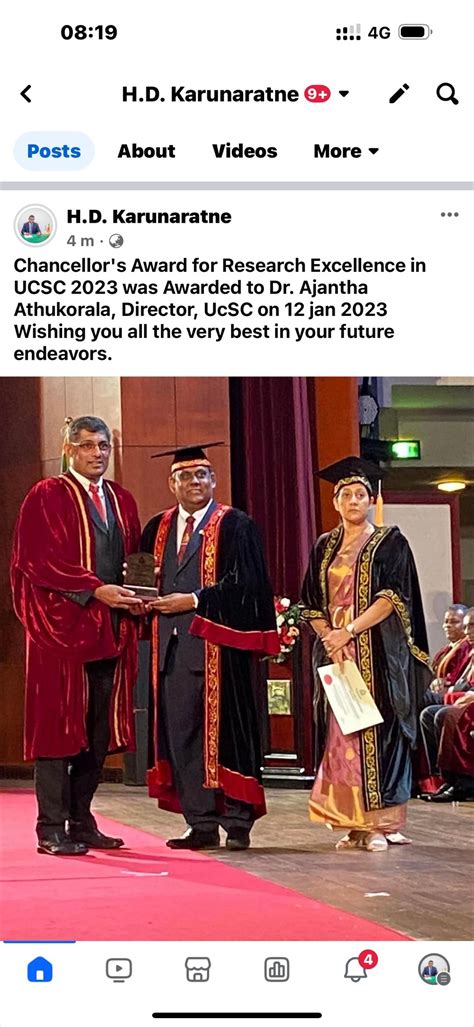 Snr Prof Hd Karunaratne Posted On Linkedin
