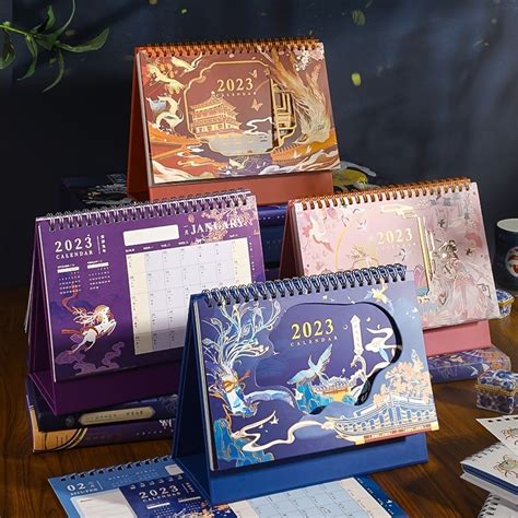 Temu｜floral Lantern Travel Collection Antique Table Calendar4 Styles