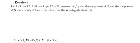Solved Exercise 1 Let F R3R3 F R3R G R3R Assume The F G Chegg Com