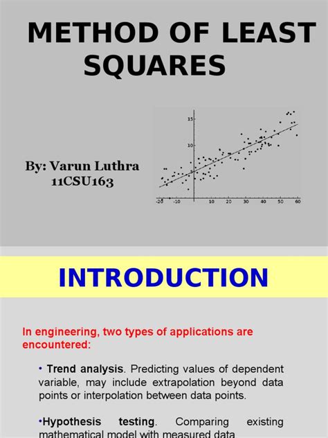 least square method least squares mathematical and quantitative