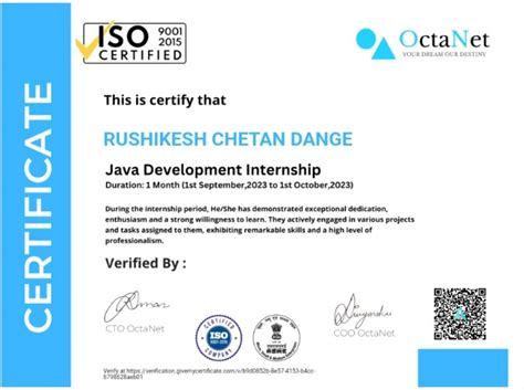 Rushikesh D On Linkedin Im Happy To Share That Ive Obtained A New