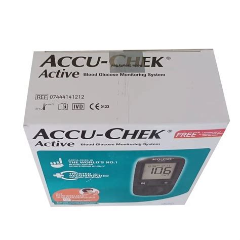 106 Mgdl Accu Chek Active Glucometer For Clinic 7 Days At Rs 850box