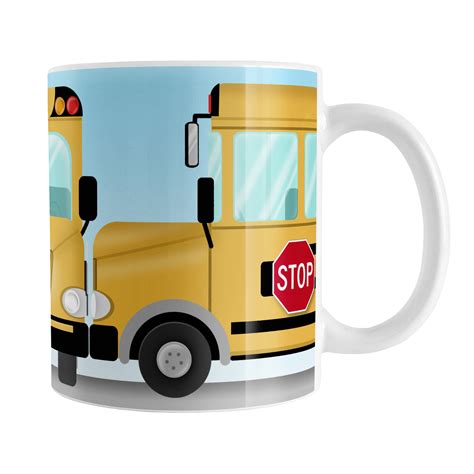 Yellow School Bus Mug Amys Coffee Mugs