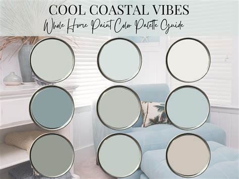 Curated Cool Coastal Vibes Whole Home Color Palette Guide Interior