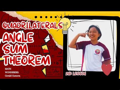 QUARTER Quadrilateral Angle Sum Theorem YouTube
