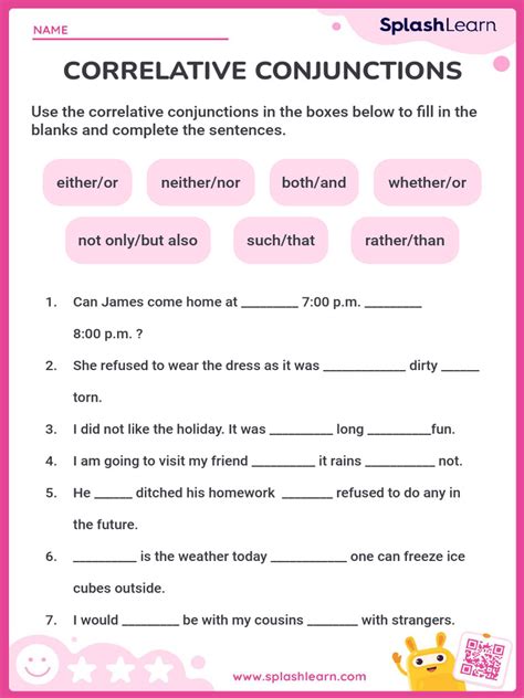 Use The Correlative Conjunctions Correctly Pdf