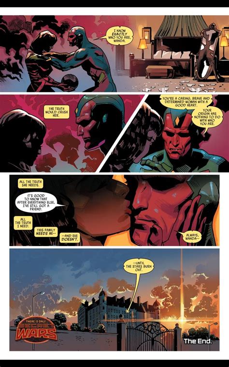 Wanda and The Vision Making Out Marvel desenhos Vingadores Heróis marvel