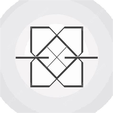 기하학적 사각형의 흑백 디자인 벡터 직계 아이콘 조각 굵은 선 Png 일러스트 및 벡터 에 대한 무료 다운로드 Pngtree