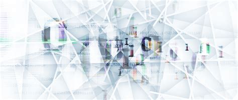 Bytes Of Binary Code Run Through Network Abstract Futuristic Technology Syberspace Stock