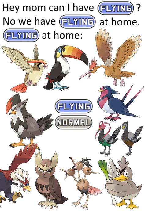 Flying Type Pokemon Flying Type Pokémon Pokémon Database