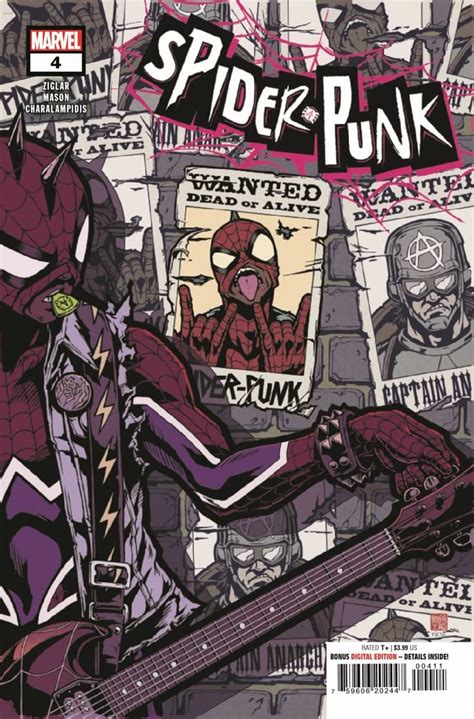 Comiclist Previews Spider Punk 4 Of 5 Spiderman Comic Spiderman