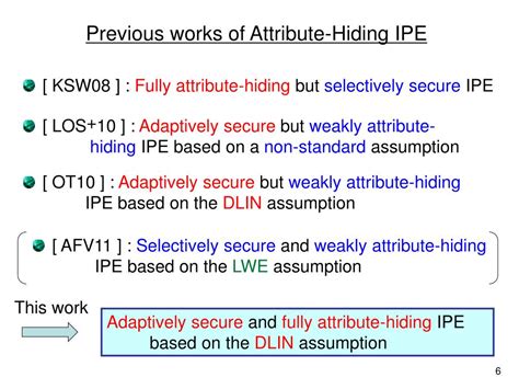 Ppt Adaptively Attribute Hiding Hierarchical Inner Product