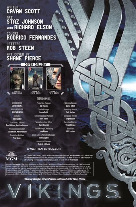 Titan Comics Vikings” By Cavan Scott And Staz Johnson Sneak Peek At