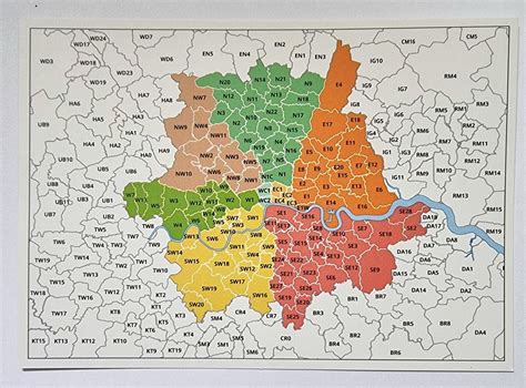 Postcode Map Of London Waterproof Master Atlas Of Greater London A