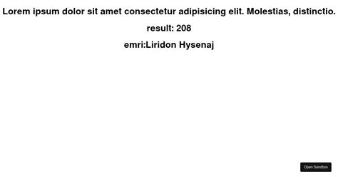 Components Codesandbox