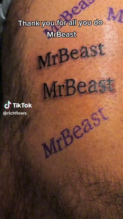 Mrbeast Tattoo