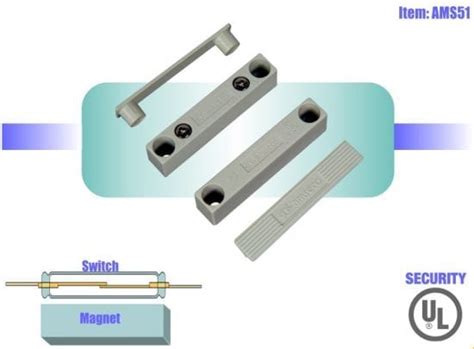 Magnetic Switch With Stripper AMS Alarm Security Systems By Av Gad