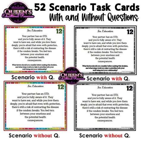 Sex Education Scenarios Sexual Health Scenarios Teen Relationships Peer Pressure Made By