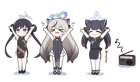 Kisaki Kokona Shun And Shun Blue Archive Drawn By Achilles Yosshyachillesd Danbooru