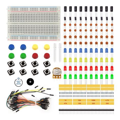 Uno R Starter Kit Electronics Fans Package D Breadboard LED Resistor Capacitor China