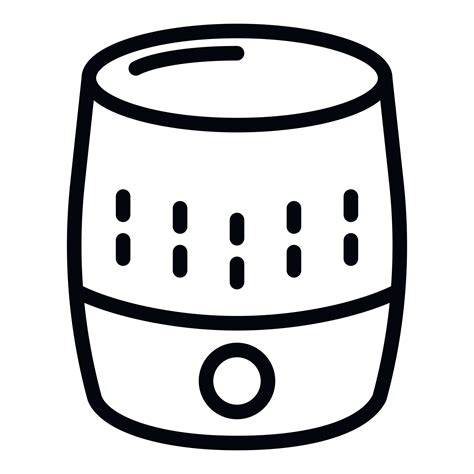 Mini Smart Speaker Icon Outline Style 15174788 Vector Art At Vecteezy
