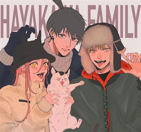 Power Denji Hayakawa Aki And Meowy Chainsaw Man Drawn By Namida A Danbooru