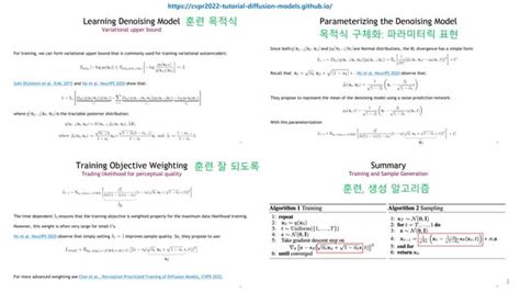 CVPR 2022 Tutorial에 대한 쉽고 상세한 Diffusion Probabilistic Model PPT
