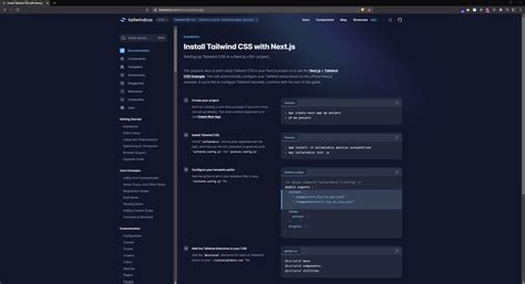 Tailwind Installation Instructions In Documentation · Issue 105