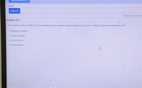Sections Seation Marks For Correct Answ StudyX