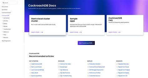 Accessibility Improvements And Interactive Sql Shell Now In Cockroachdb