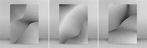 Premium Vector Design Elements Curved Sharp Corners Many Streak Abstract Vertical Broken