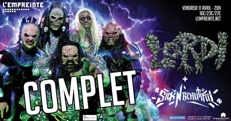 [complet] Lordi Sick N Beautiful à Lempreinte De Savigny Le Temple L