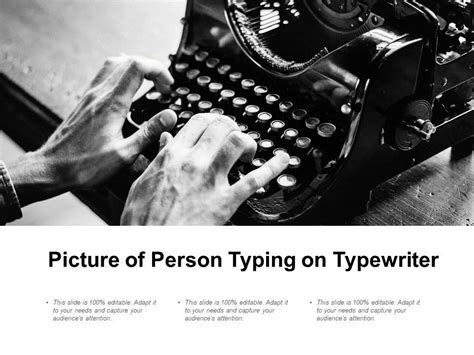 Picture Of Person Typing On Typewriter Ppt Powerpoint Presentation Infographic Template Images