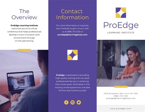 Workshop Brochure Template Visme