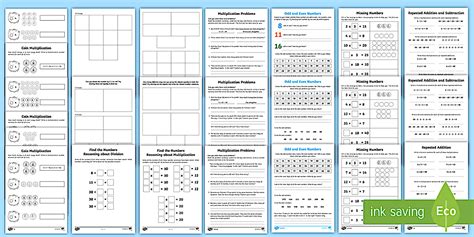 Year 2 Maths Multiplication And Division Homework Activity Pack