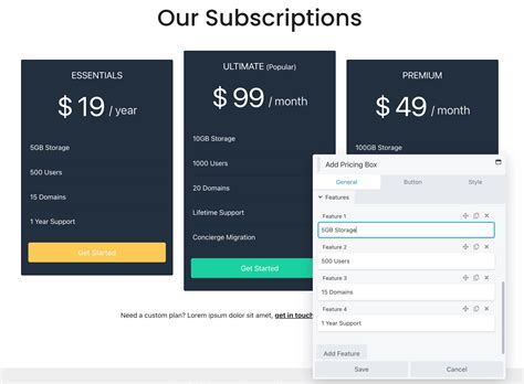 How To Add A Pricing Table In Wordpress 3 Methods Beaver Builder