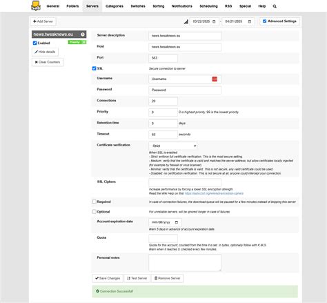 SABnzbd Setup Instructions For MacOS Users Tweaknews