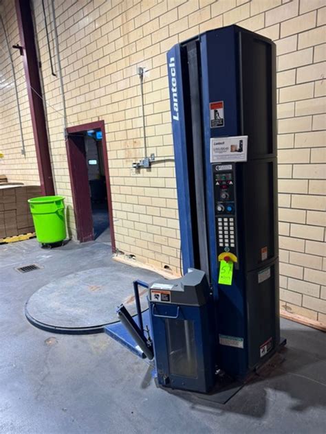 Lantech Semi Automatic Stretch Wrapper Q Series With 4 Rolls Of Stretch Wrap Q Series With Lantech Semi Automatic Stretch Wrapper Q Series With 4 Rolls Of Stretch Wrap Q Series With