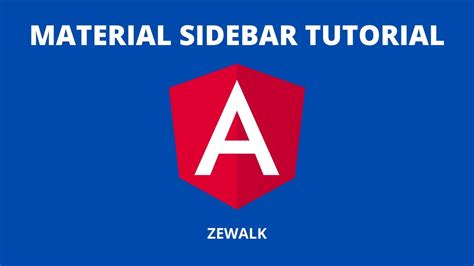 angular material sidebar tutorial angular material 12 [2022] youtube
