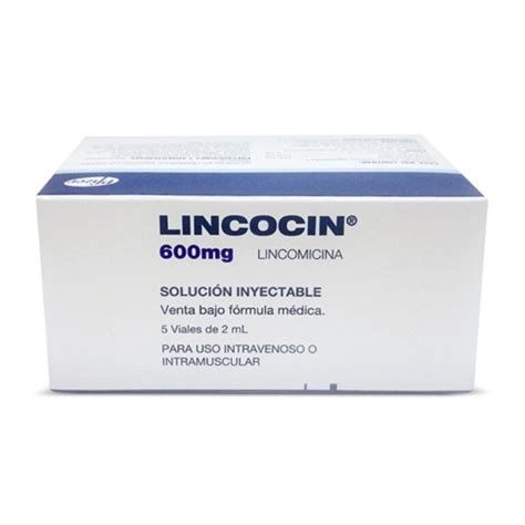 Lincocin 600 Mg 5 Ampollas Cja X 5 Und Droguerias Patria