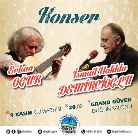 Erkan Oğur And İsmail Hakkı Demircioğlu Fındıklı Belediyesi