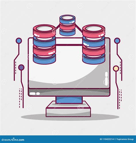 Data Center Server Network Technology Stock Vector Illustration Of Ecommerce Computer 110422214