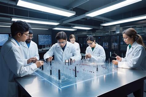 Premium Photo Students Exploring Principles Of Quantum Physics In Lab
