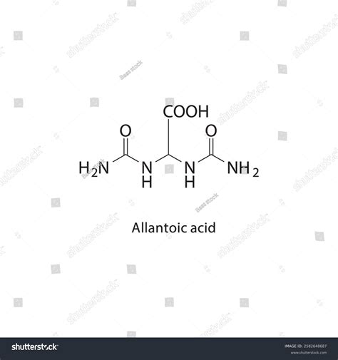 Allantoic Acid Skeletal Structurenaphthoquinone Compound Schematic
